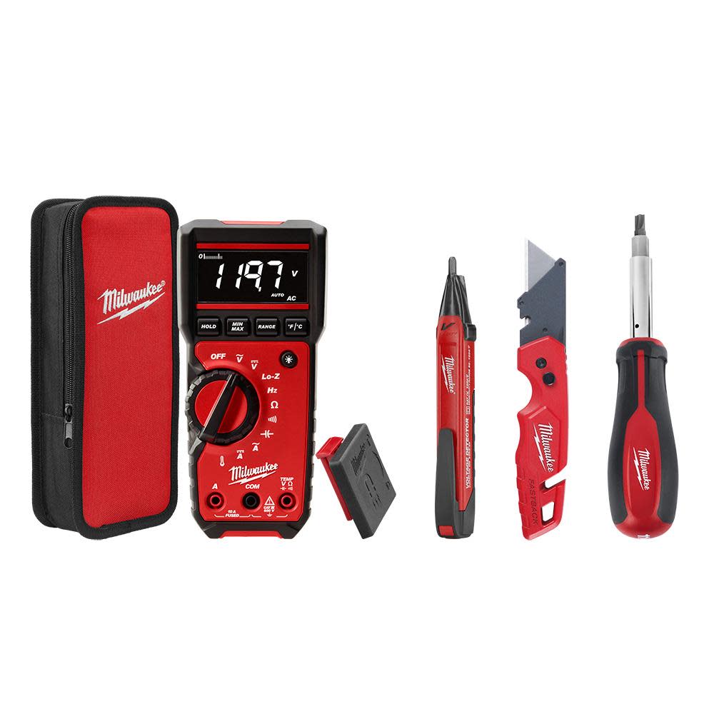 Milwaukee Electrical Multimeter Combo Kit 2220-20 - Acme Tools