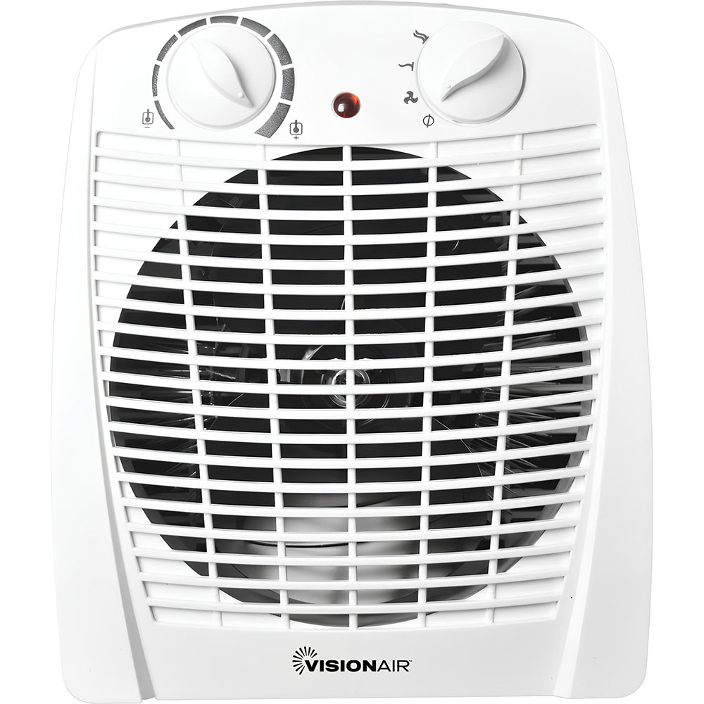 VisionAir 9 In. 750/1500W 5120 Btu 160 Sq-Ft. Wire Element Heater ...