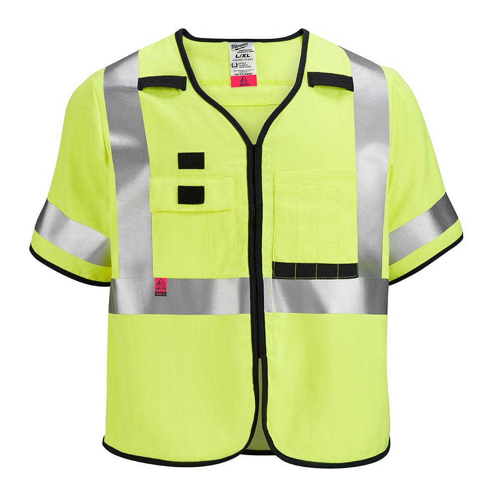 Milwaukee Safety Vest AR/FR Cat. 2 Class 3 High Visibility 48-73 ...