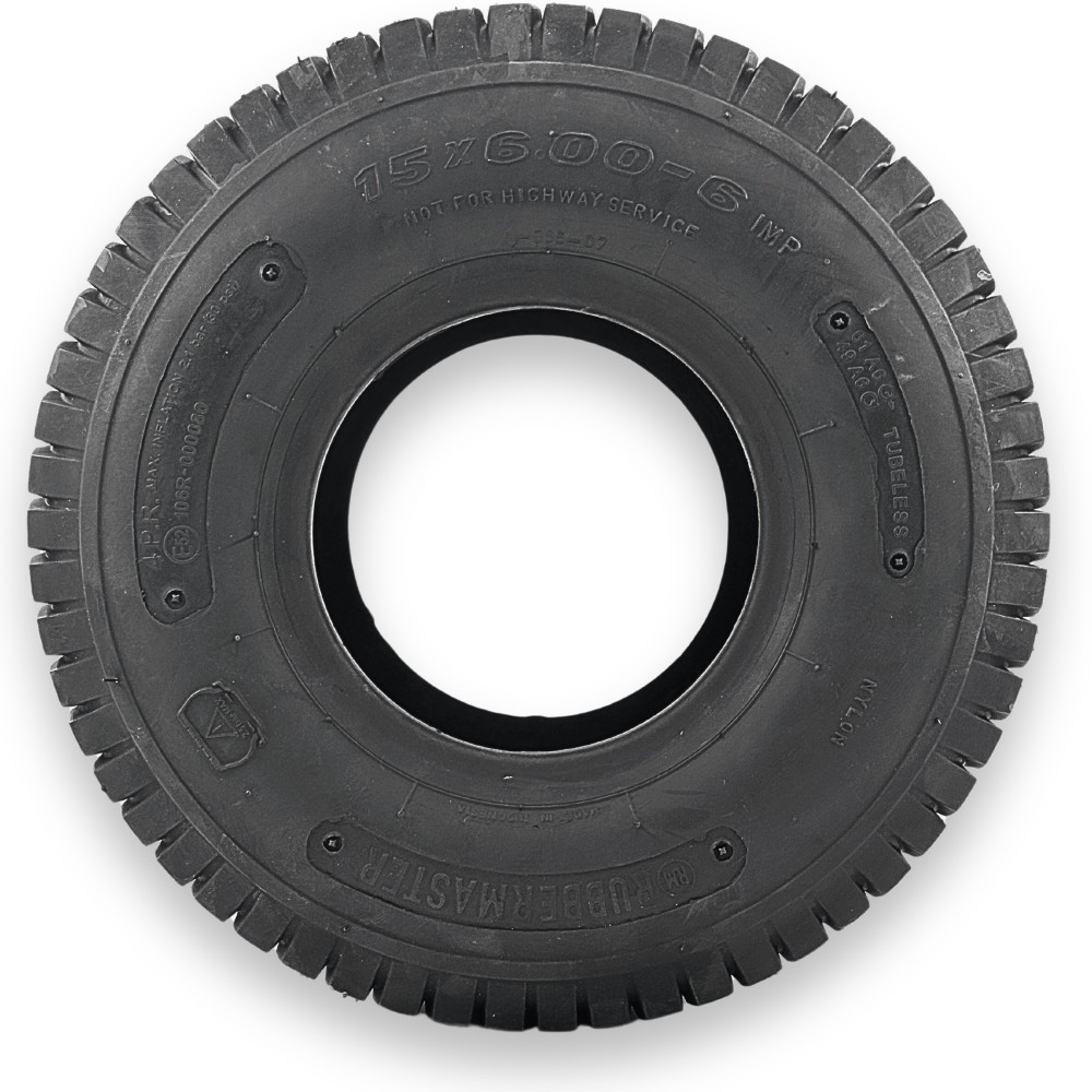 Rubbermaster 15x600-6 4P Turf Tire - Tire Only 450170 - Acme Tools