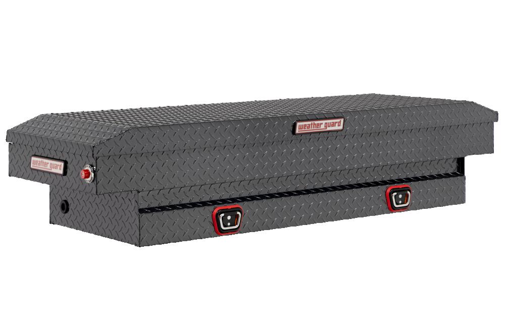 Weather Guard Saddle Truck Tool Box Aluminum Compact Gunmetal Gray 154 ...
