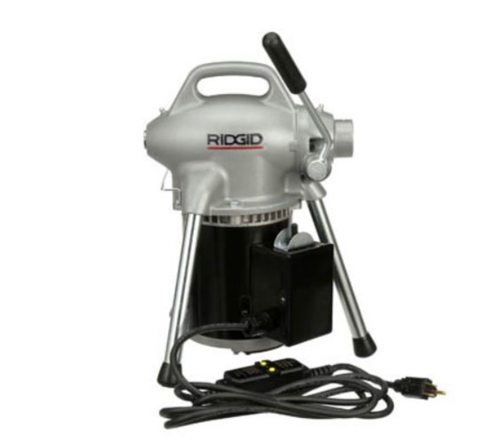 Ridgid K50 100V 50/60HZ 1/6HP Sectional Drain Cleaning Machine 69205 ...