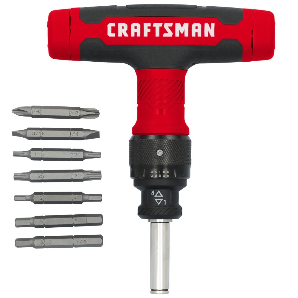 CRAFTSMAN Speeddrive Ratcheting T-Handle Set, 13 Piece CMHT68135 - Acme ...