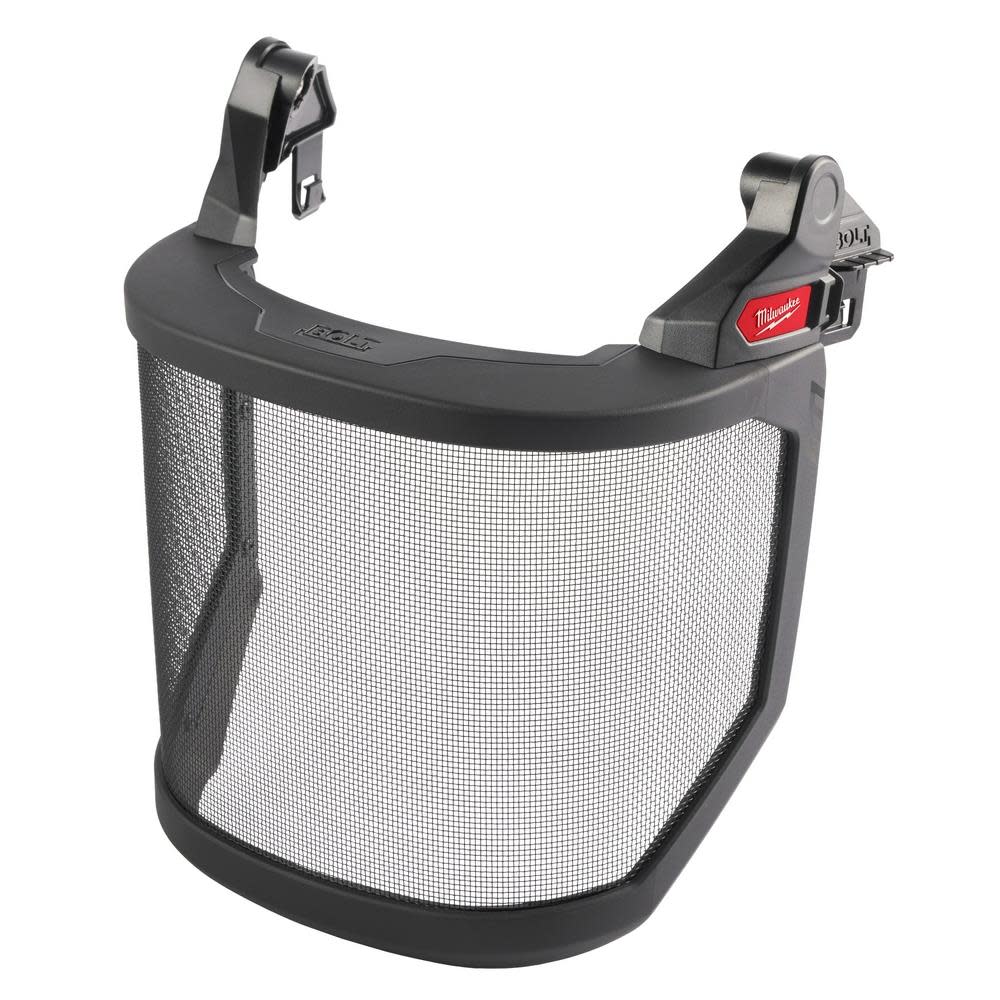 Milwaukee BOLT Full Face Shield Metal Mesh Compatible with Safety ...