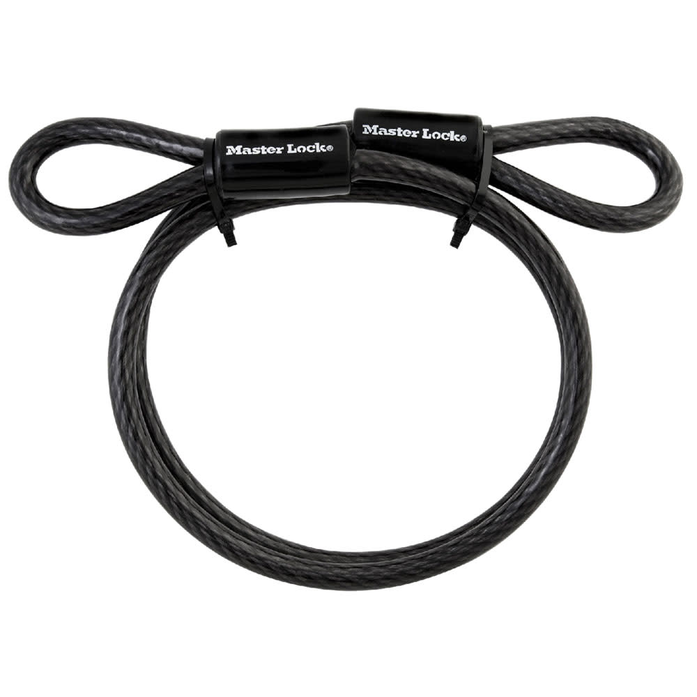 Master Lock Locking Cable 3/8 x 48in Vinyl Coated Looped End 85DPF ...