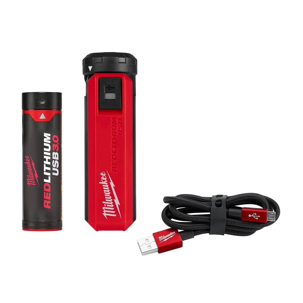 Milwaukee REDLITHIUM USB Charger and Portable Power Source Kit 48-59 ...