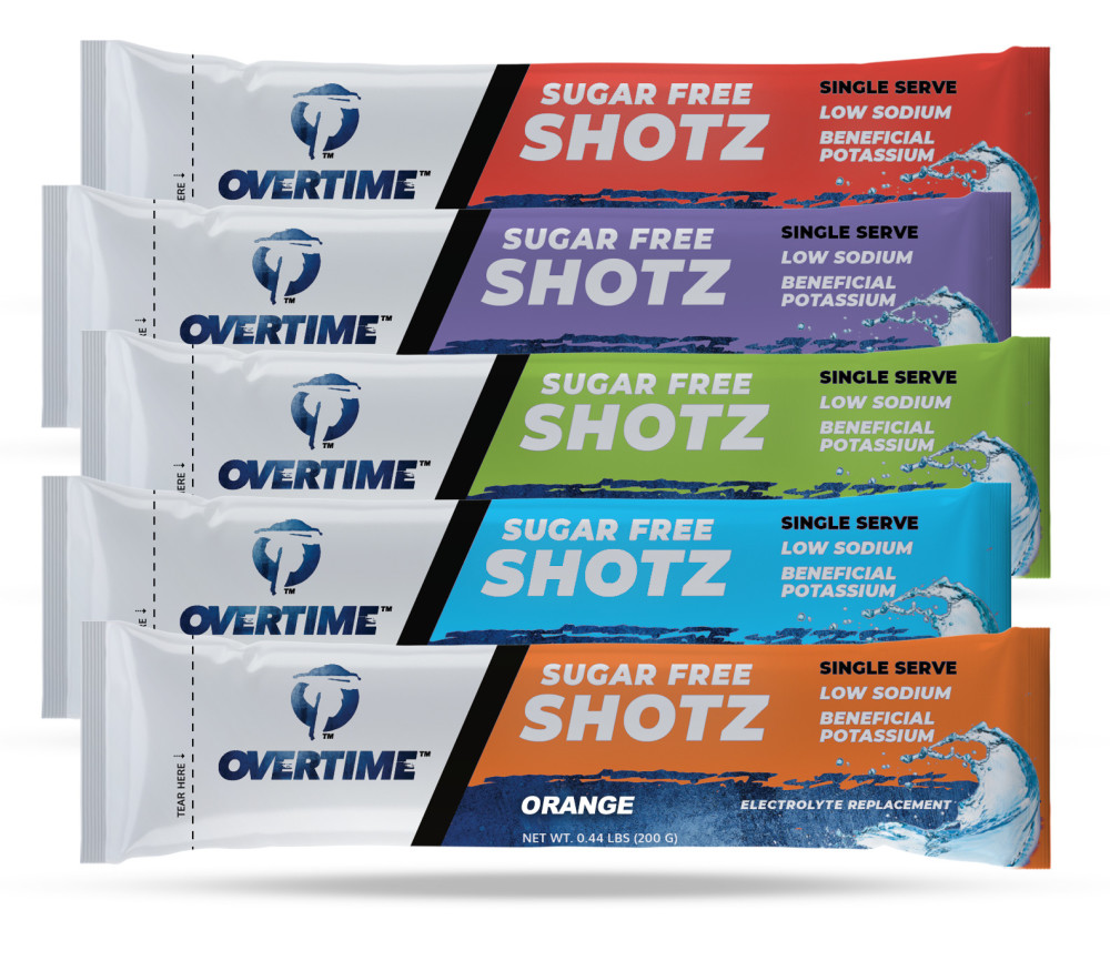 Overtime 200 gram Variety Pack Sugar-Free Electrolyte Replacement ...
