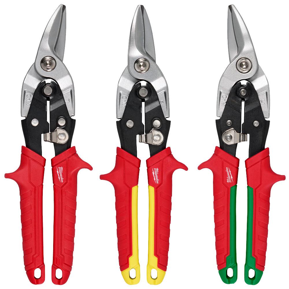 Milwaukee Aviation Snip Set, 3 Piece 48-22-4563 - Acme Tools