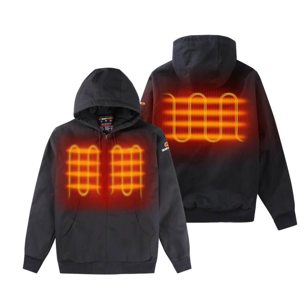 GEARWRENCH Mens Black Heated Canvas Jacket Kit Small GMJC-03A-BK03 - Acme Tools