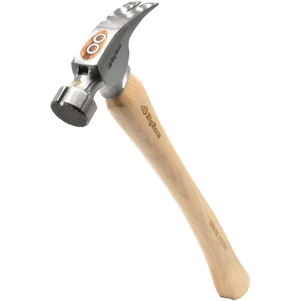 Big Horn 1-5/8 x 19 Inch Canadian Hickory Wood Curved Hammer Handle ...