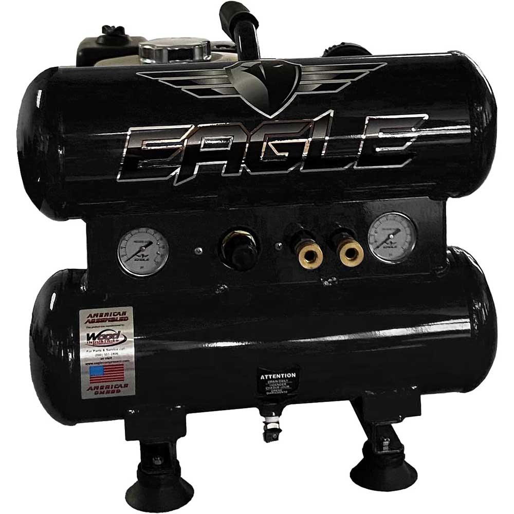 Eagle Compressor Portable Gas Twin Tanks Air Compressor 4 Gallon TS40G ...