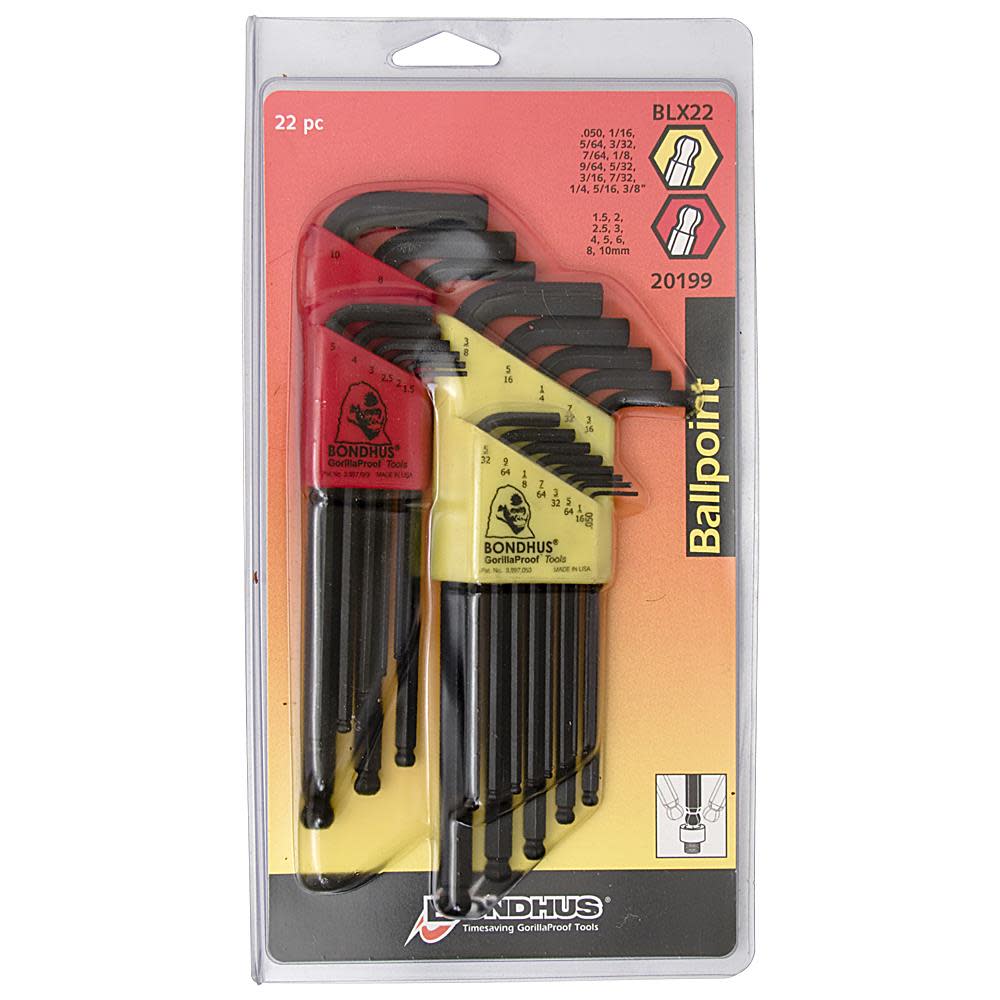 Bondhus Balldriver L-wrench Double Pack 20199 - Acme Tools