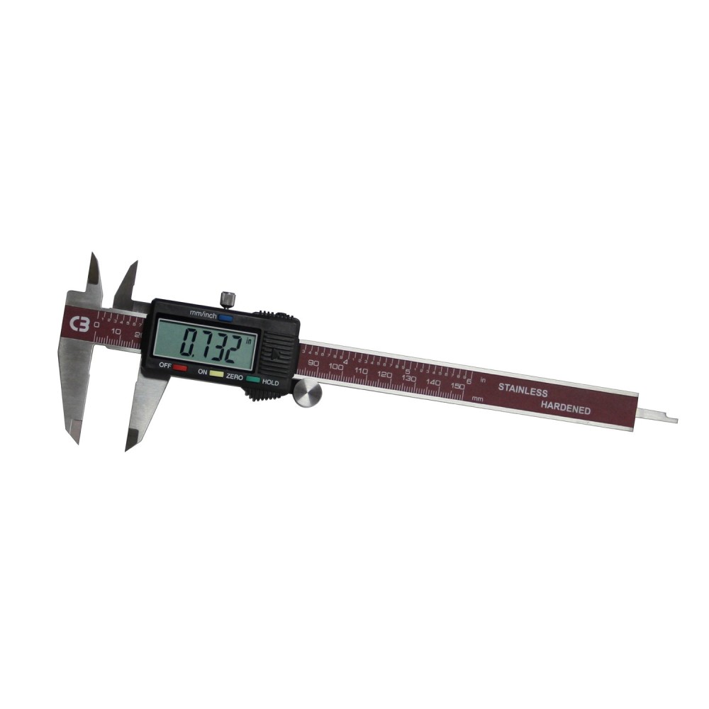 Chicago Brand 6 Inch Left Hand Electronic Digital Caliper With Hold ...