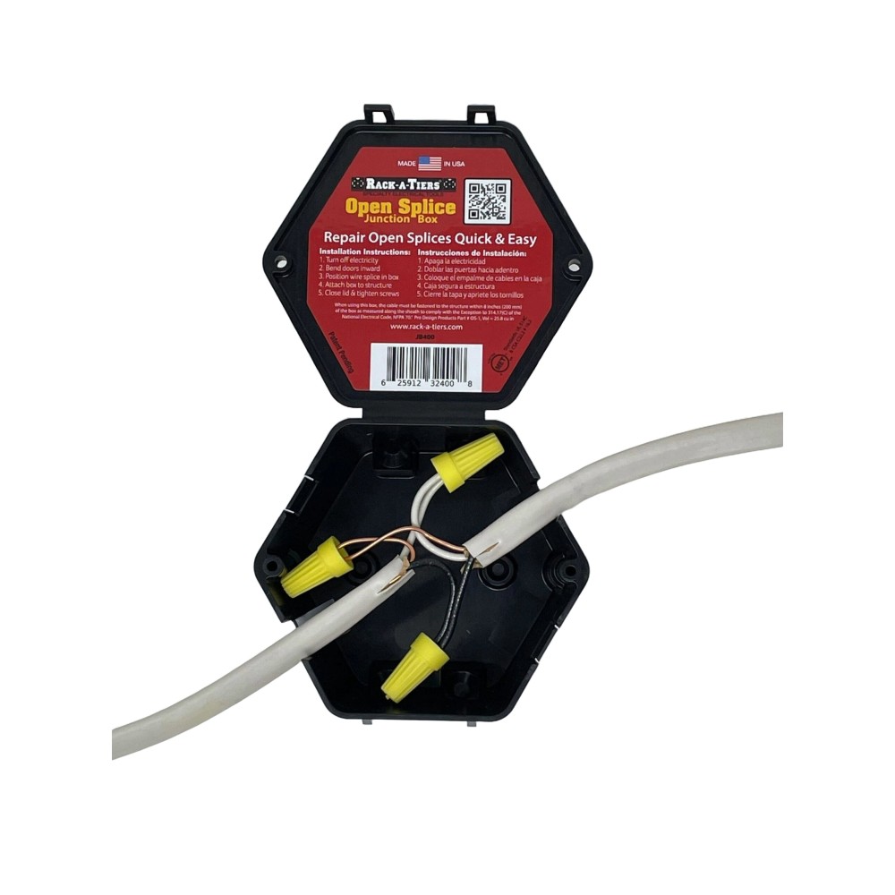 Rack-A-Tiers 4 in Open Splice Junction Box 25pc JB400.P25 - Acme Tools