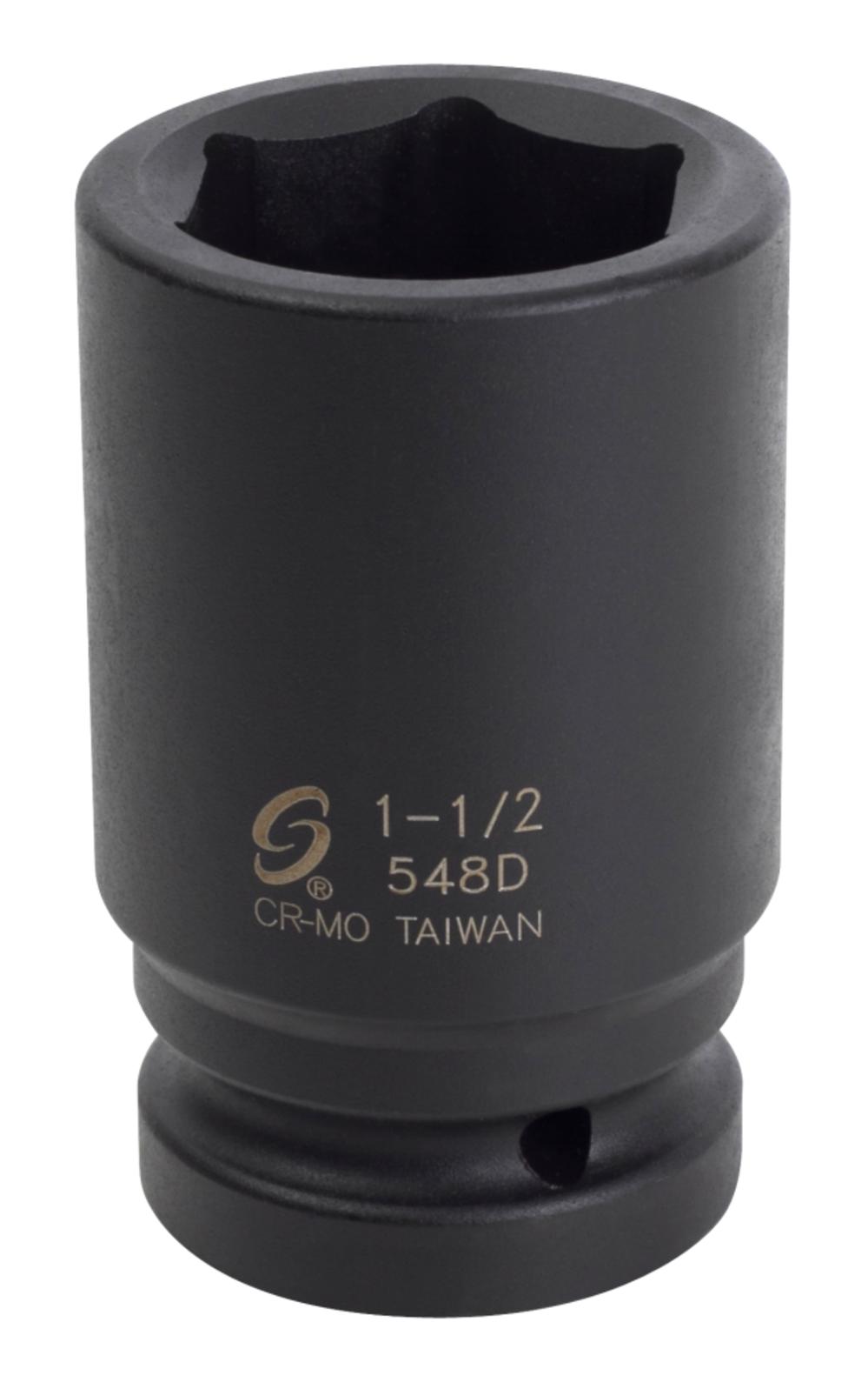 Sunex 1 Inch Dr 1 1/2 Inch Deep Impact Socket 548D - Acme Tools