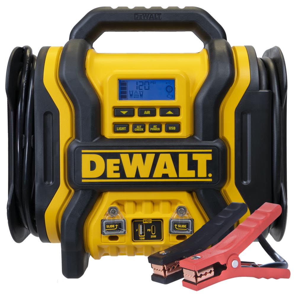 DEWALT 2000 Peak Amp Jump Starter and Professional Power Station ...