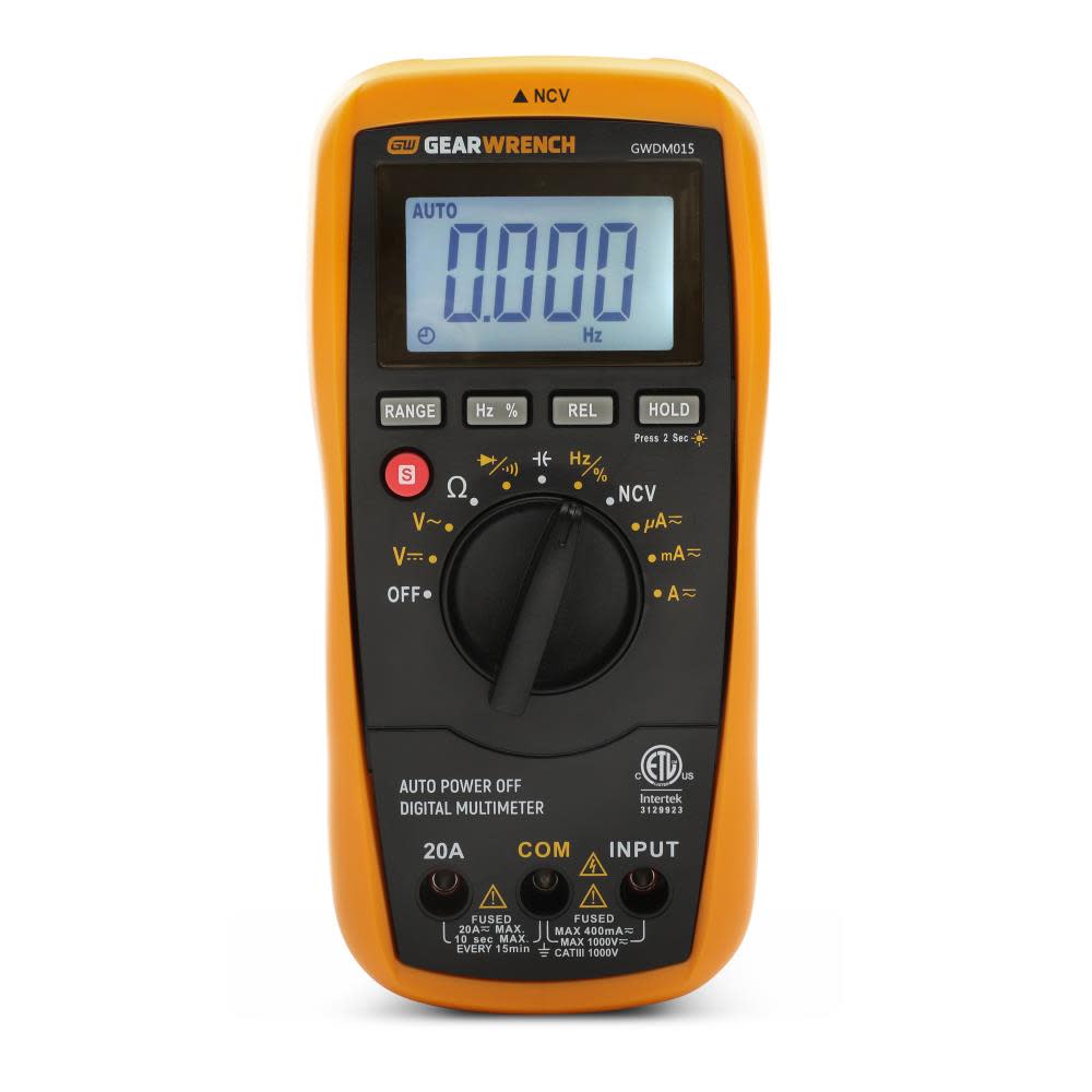 GEARWRENCH Technicians True RMS Digital Multimeter GWDM015 - Acme Tools