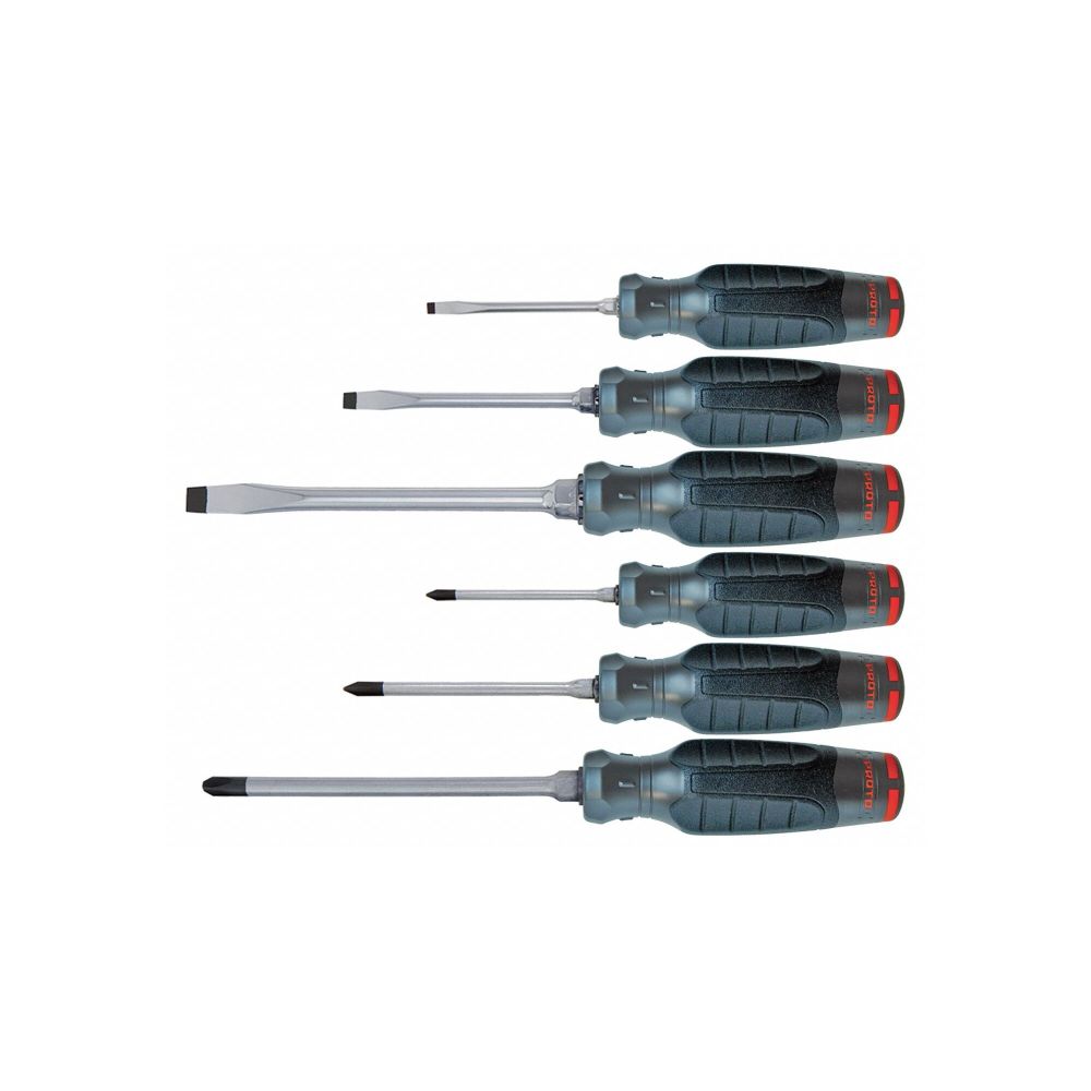 Proto PROTO Combo Screwdriver Set 6pc J1206SCPF - Acme Tools