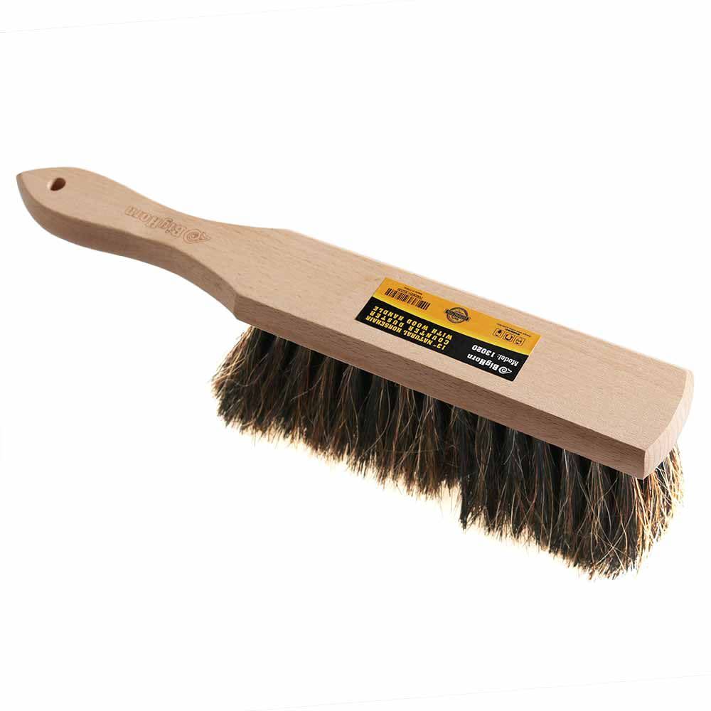 Big Horn 13 Inch Natural Horsehair Handheld Counter Duster with Wood ...