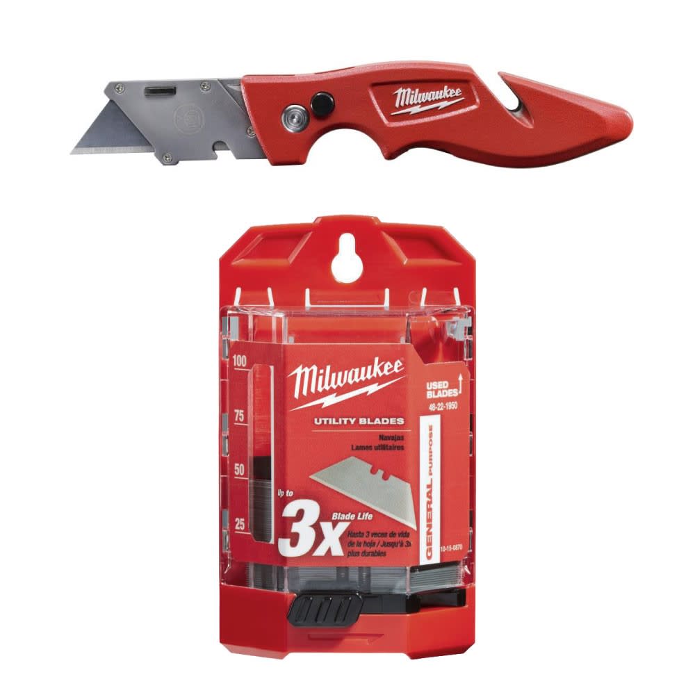Milwaukee Fastback Flip-Blade Utility Knife 48-22-1901-1950 from ...