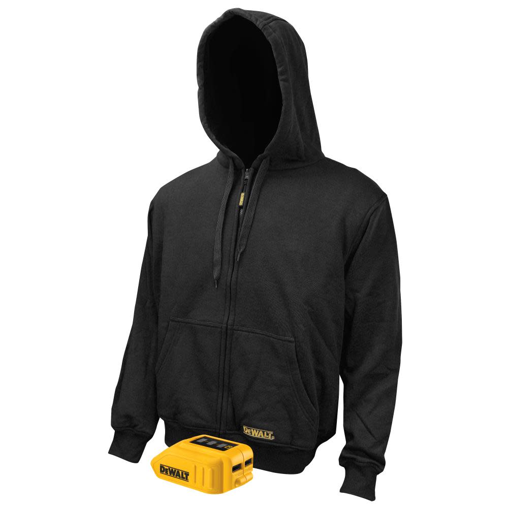 DEWALT 20V Max Mens Heated (Bare Tool) Hoodie Medium Black DCHJ067B-M ...
