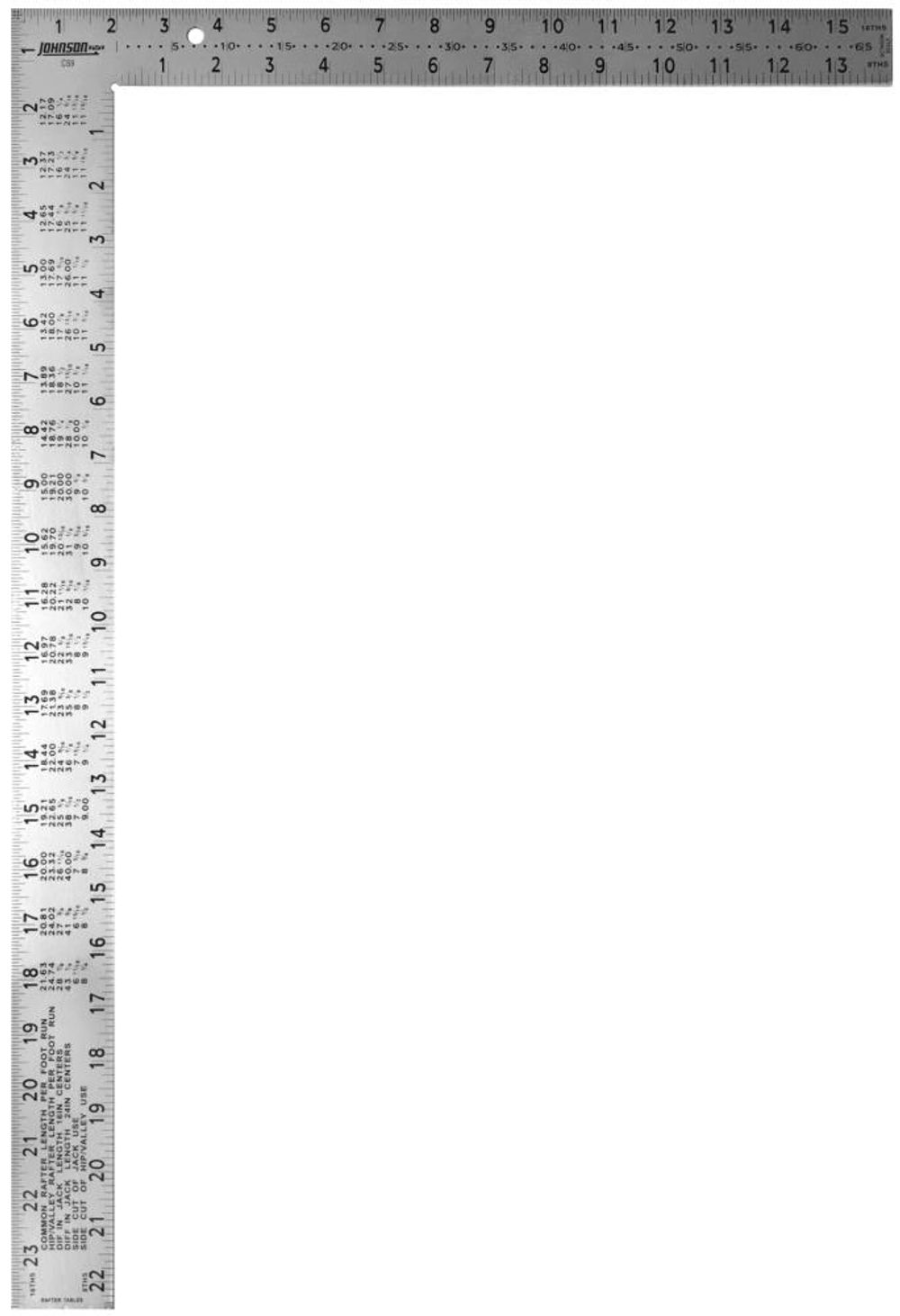 Johnson Level Professional Easy-Read Steel Framing Square CS9 - Acme Tools