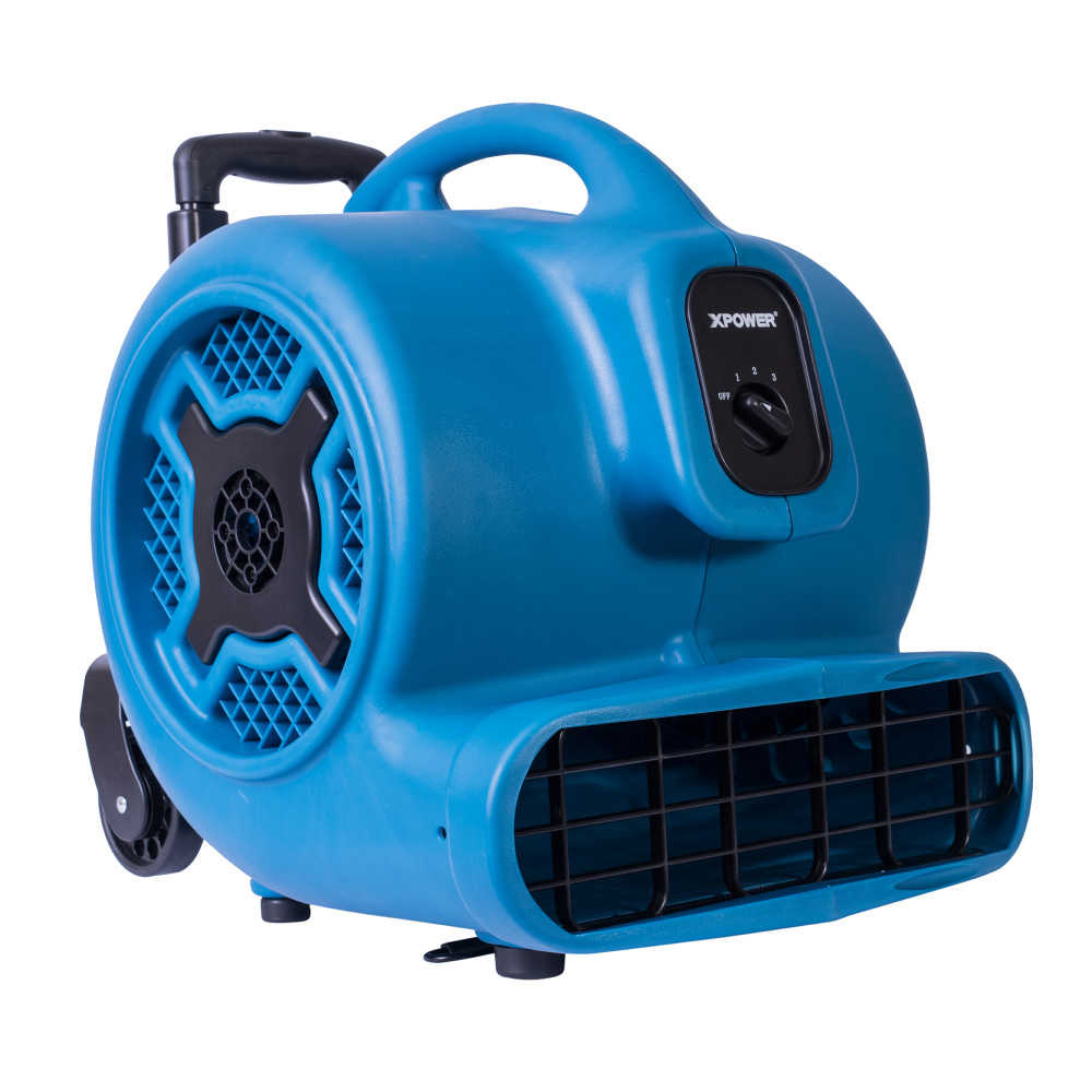 Xpower 3 Speed Air Mover with Telescopic Handle and Wheels, 1 ...