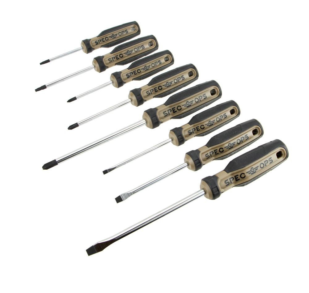 Spec Ops Screwdriver Set, 8 Piece SPEC-S-8PK - Acme Tools
