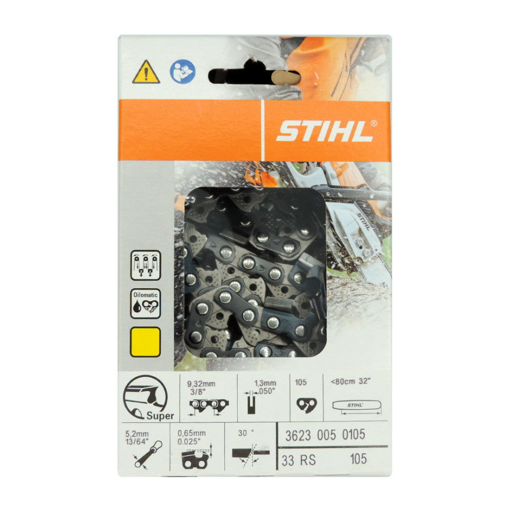 Stihl 32in Oilomatic Rapid Super 33RS 105 Saw Chain 3623 005 0105 ...