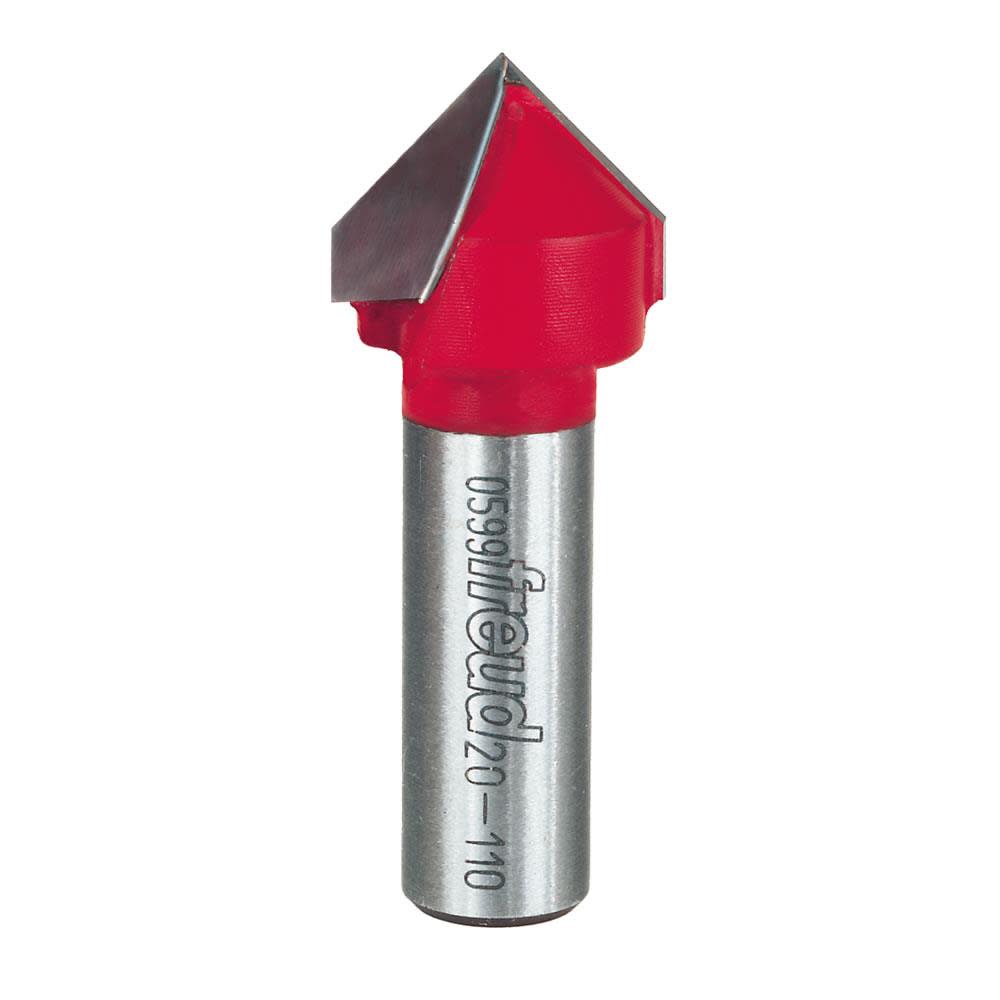 Freud 7/8 In. (Dia.) V Grooving Bit with 1/2 In. Shank 20-110 - Acme Tools