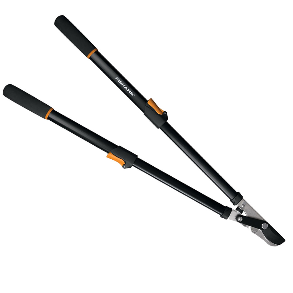 Fiskars Power-Lever 1-5/8 Inch Steel Telescoping Handle Bypass Lopper ...