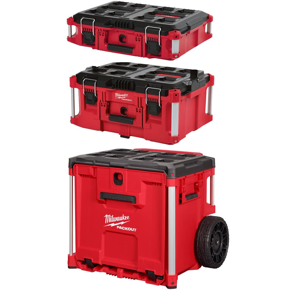 Milwaukee PACKOUT 3pc Rolling Drawer Bundle MIL000011431 - Acme Tools