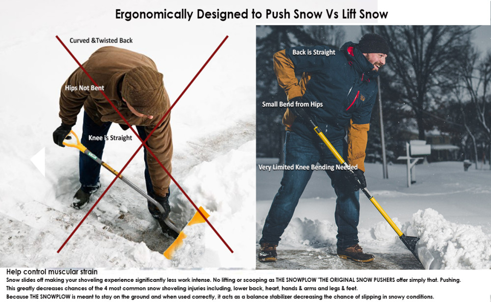 The Snowplow 48 In. Snow Shovel 50548 Acme Tools
