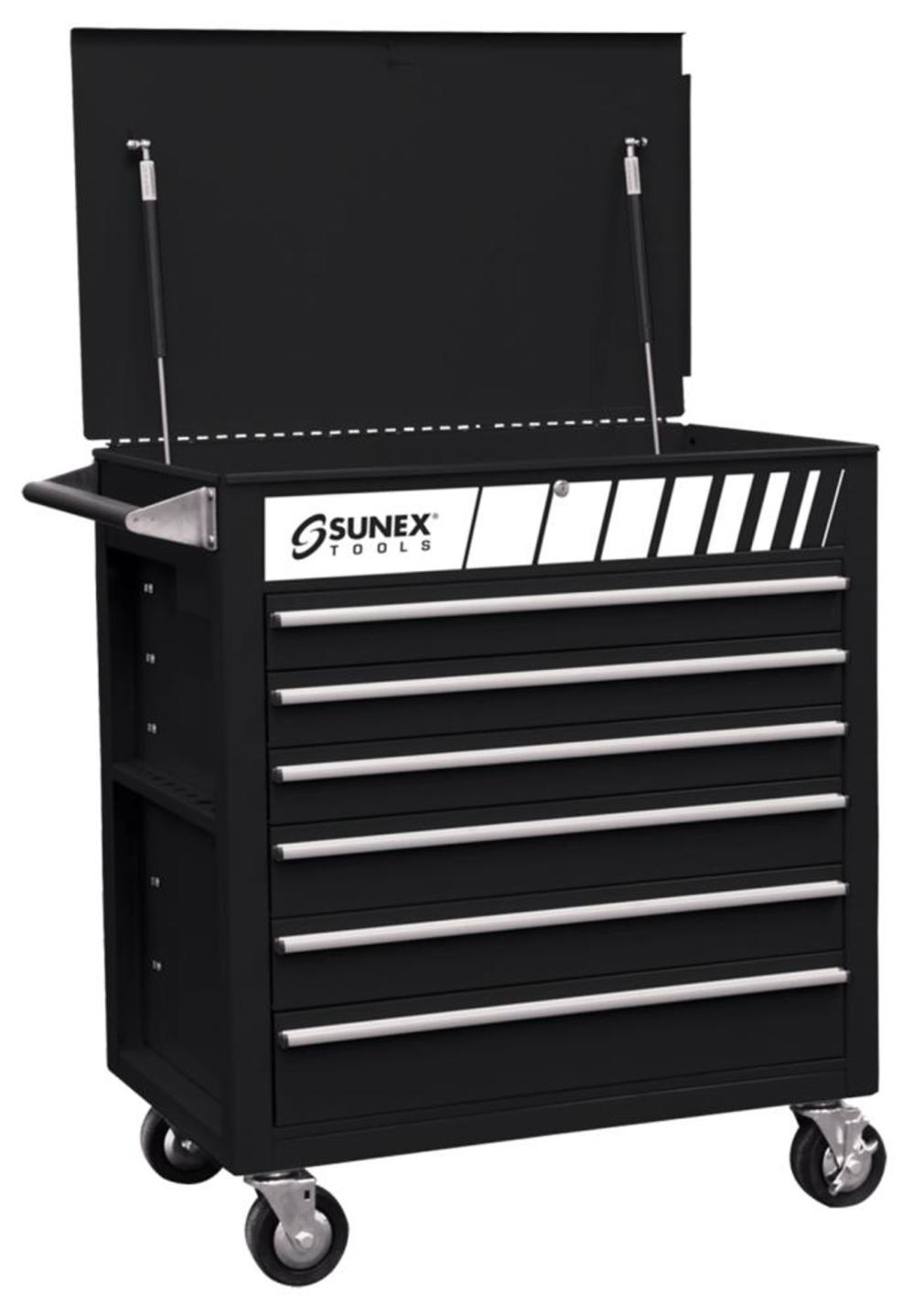 Sunex Full Drawer Professional Duty Service Cart - Black 8057BK - Acme ...