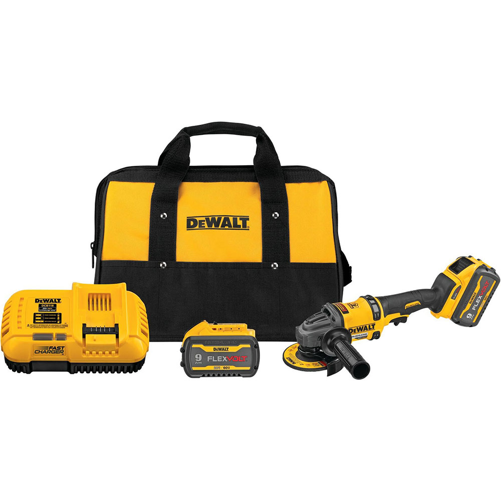 DEWALT FLEXV 60V MAX 4 1/2in - 6in Grinder with Kickback Brake Kit ...