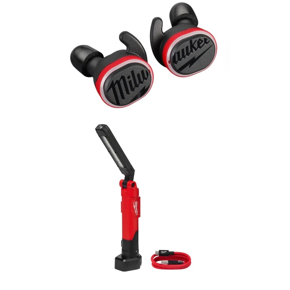 Milwaukee USB Bluetooth Jobsite Ear Buds, USB Stick Light with Magnet ...