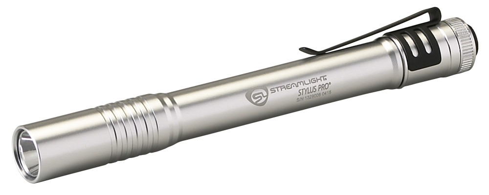 Streamlight Stylus Pro Penlight Silver AAA Battery Powered LED 66121 ...