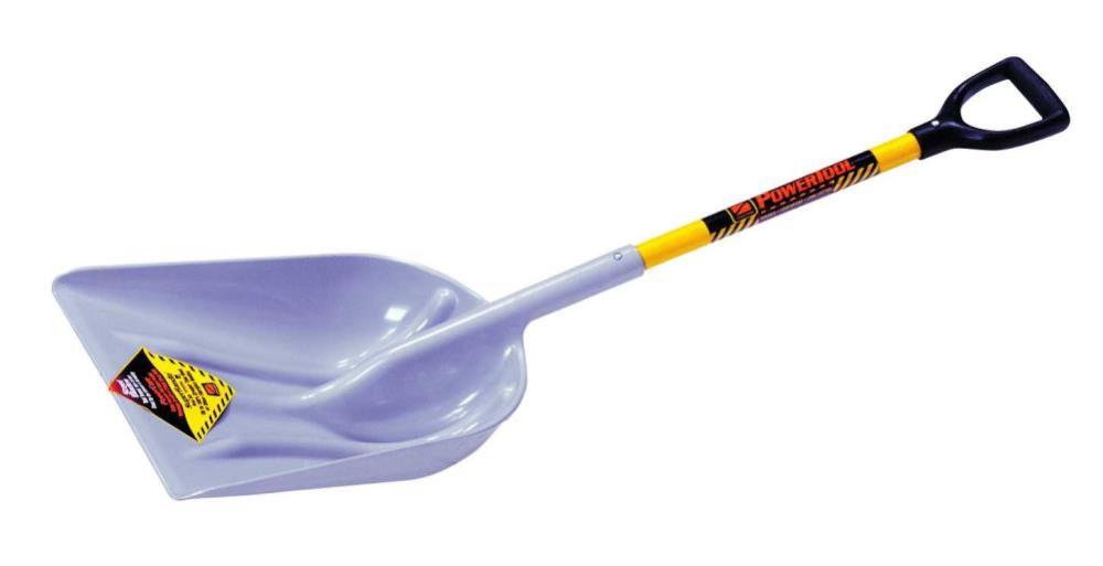 Structron Grain Scoop Poly Head Yellow Fiberglass Handle Poly D-Grip ...