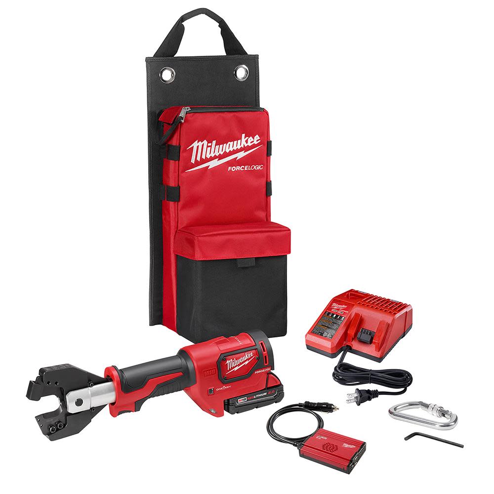Milwaukee M18 Force Logic Cable Cutter Kit with 477 ACSR Jaws 2672-21S ...
