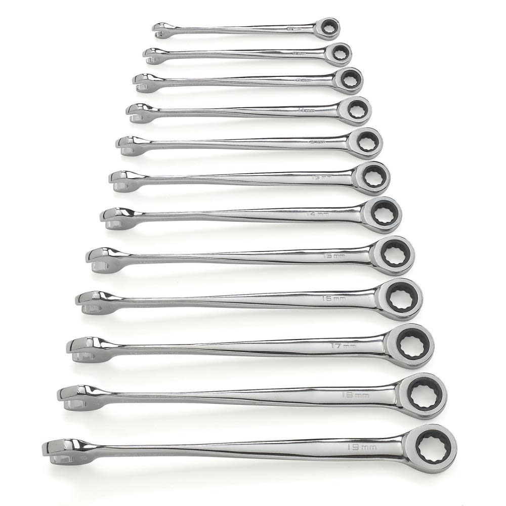 GEARWRENCH 12 Pc XL X-Beam Metric Combination Ratcheting Wrench Set ...