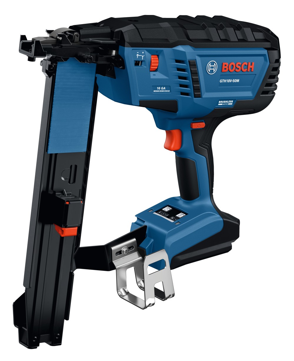 Bosch 18V Brushless 16-Gauge 7/16 Inch Medium Crown Stapler (Bare Tool ...