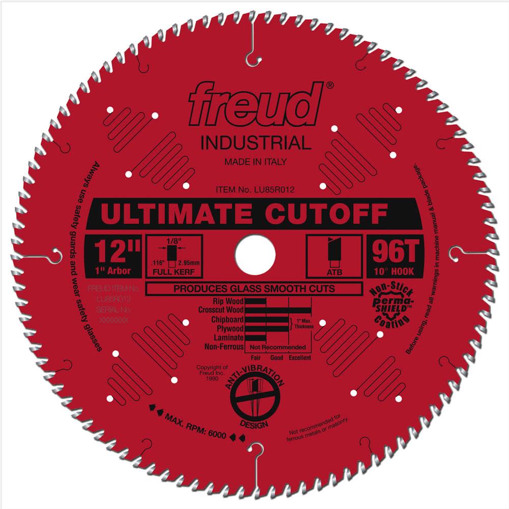 Freud 12in Ultimate Cut-Off Blade with Perma-SHIELD Coating LU85R012 ...