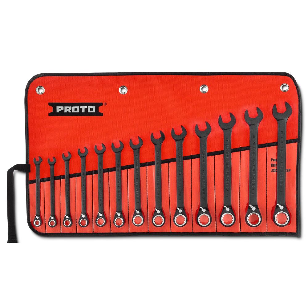 Proto 13 Piece Combination Ratcheting Wrench Set Spline JSCVM-13S ...