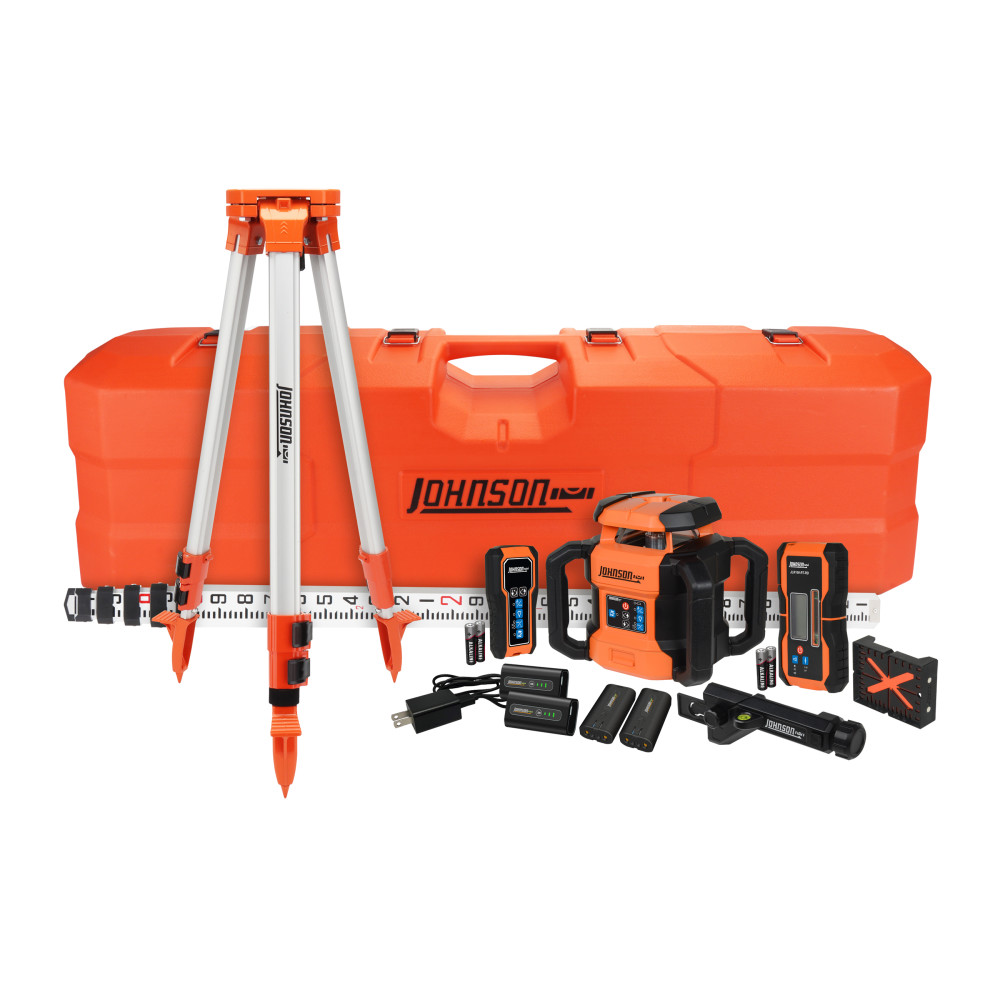 Johnson Level Red Dual Slope Rotary Laser System JRT300-RDHV-S - Acme Tools