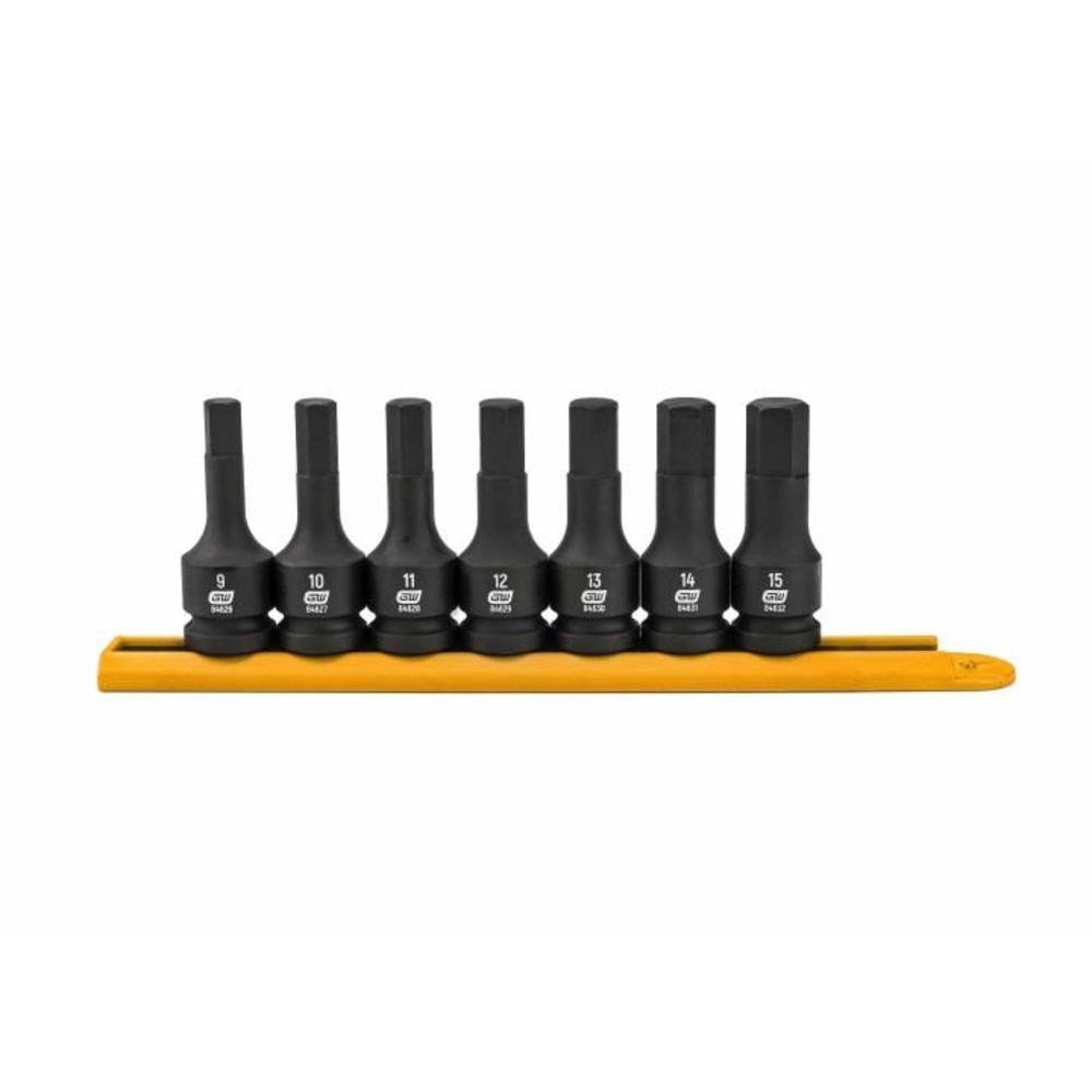 GEARWRENCH Hex Bit Impact Socket Set 7 pc. 1/2 In. Drive Metric 84940 ...