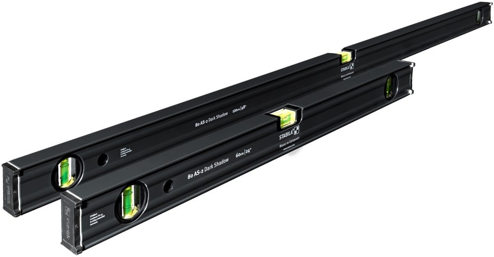 Stabila Dark Shadow Type 80-AS 24 Inch & 48 Inch Level Set 29300 - Acme ...