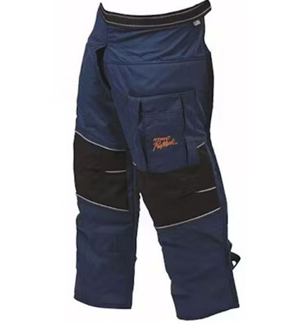 Stihl Pro Mark 40in Navy 9 Layer Apron Chap 7010 885 0801 - Acme Tools