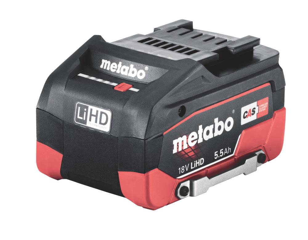 Metabo 18V DropSecure Battery Pack 5.5Ah LiHD with Tethering Point ...