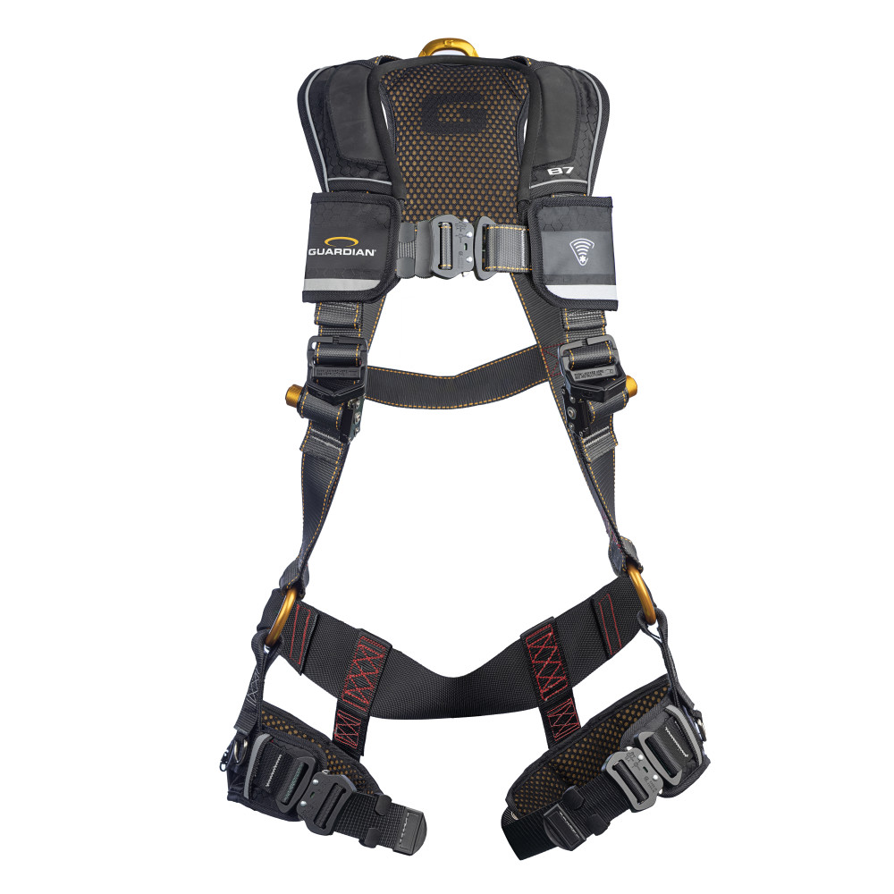 Guardian Fall Protection Full Body Harness with QC Chest Buckle/QC Leg ...
