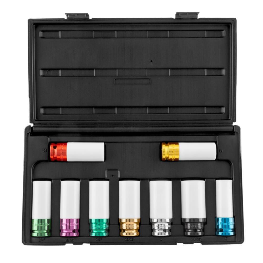 Sunex Impact Socket Set 1/2in Drive SAE/Metric 9pc 2849 - Acme Tools